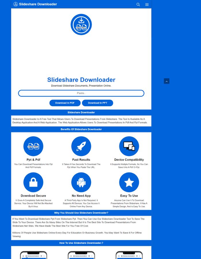 Slideshare Downloader Theme For Blogger by SK_Developer_941 | CodeCanyon